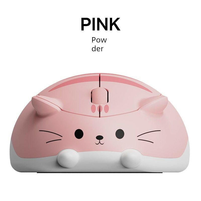 Беспроводная мышь AKKO Cat, портативная, 2.4G, универсальная для настольных ПК и ноутбуков, милый дизайн в виде кота
