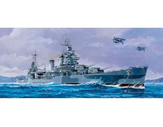 Trumpeter 05747 1:700 Тяжелый крейсер ВМС США San Francisco CA-38 (1944) Сборная модель судна