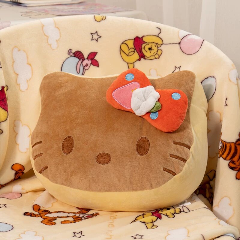 Плюшевая подушка с рисунком хлеба KT Cat 40x35x20 см для изголовья кровати, спинки дивана и декора, мягкая игрушка