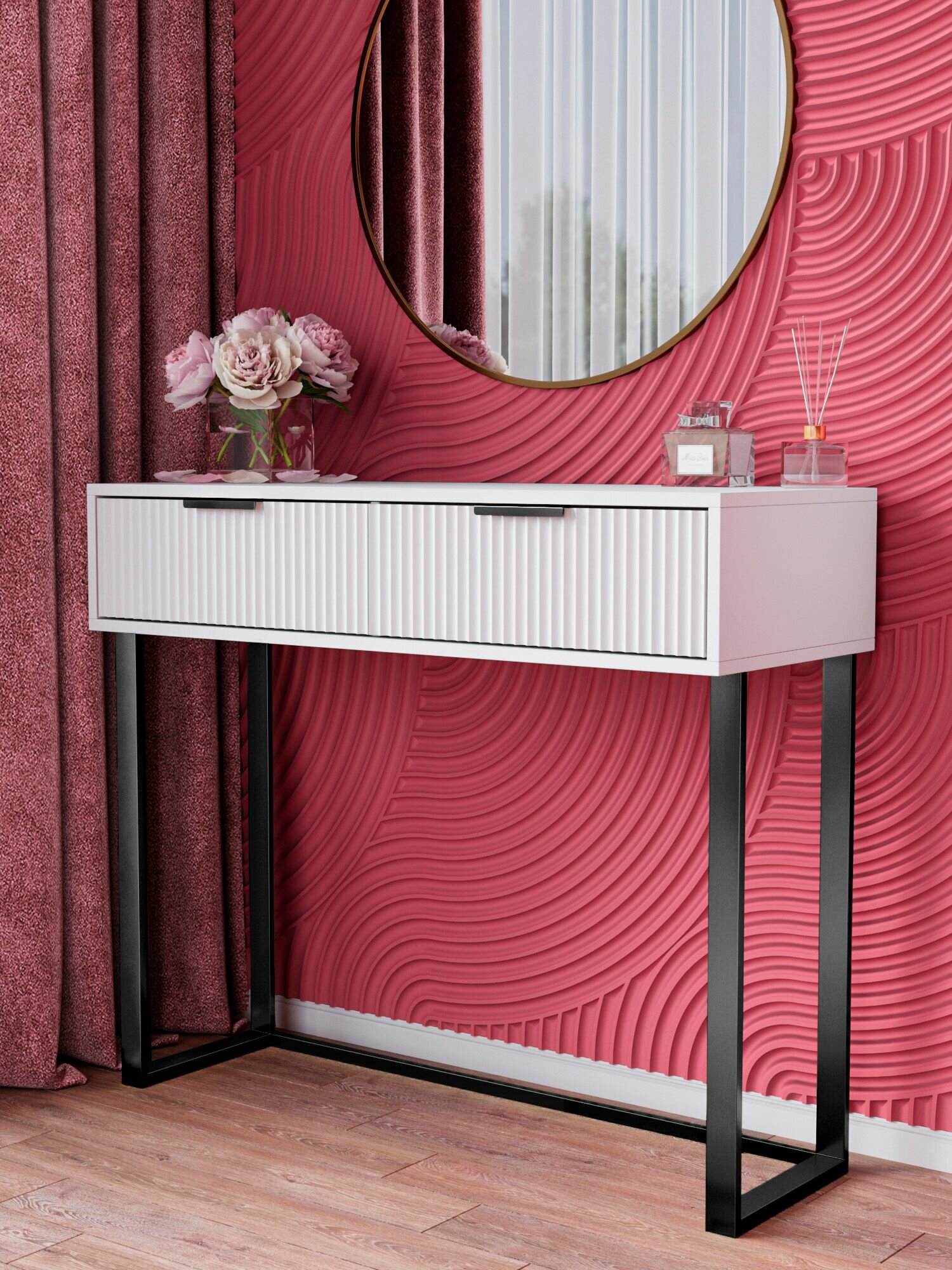 Туалетный столик на ножках консоль напольный