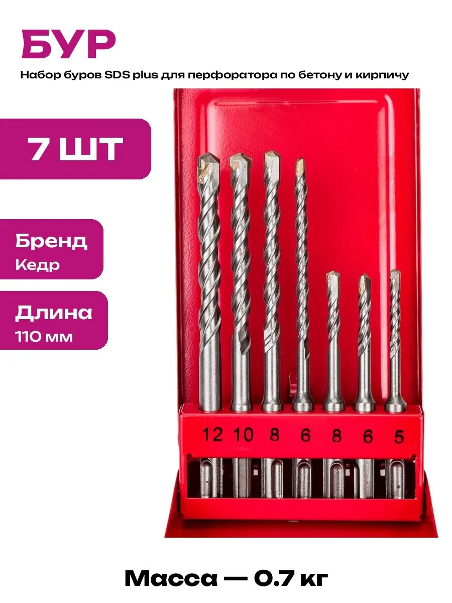 Бур по бетону для перфоратора SDS plus оснастка для ремонта