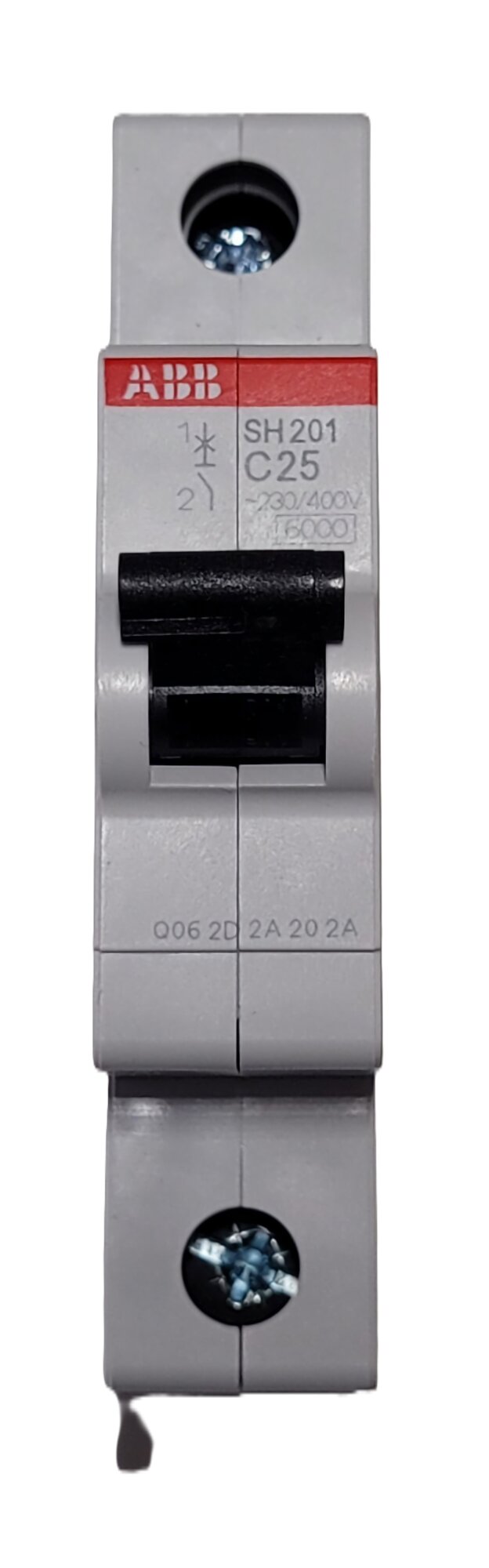 Автоматический выключатель ABB SH201, однополюсный, C25А, 6кА