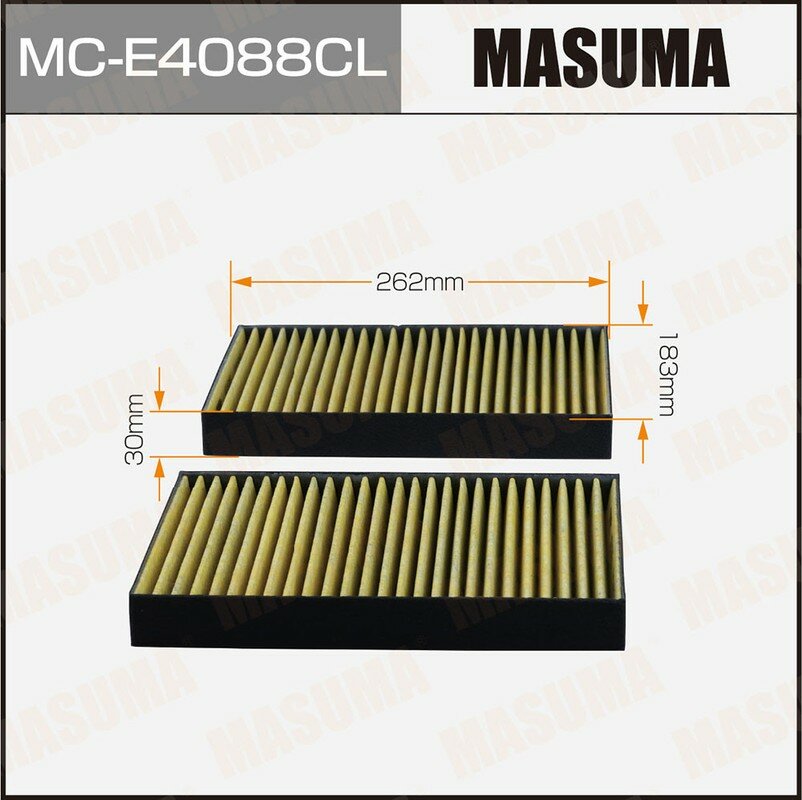 Фильтр салона MASUMA MC-E4088CL Mercedes-Benz S-Class W221 2005-2013, угольный