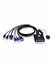 Двухпортовый кабельный USB-KVM-переключатель Aten CS22U, USB Type-A (Male), VGA ...