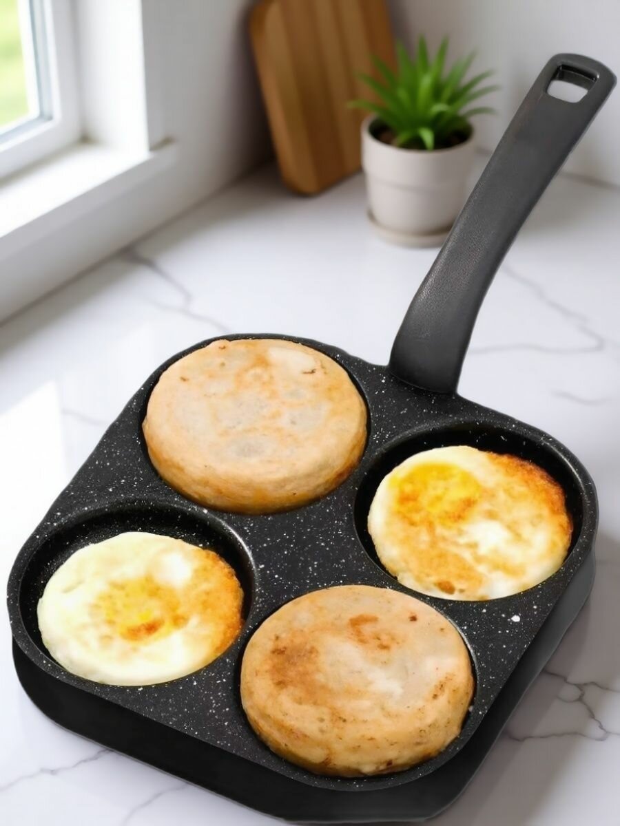 Сковорода, без крышки, со съемной ручкой