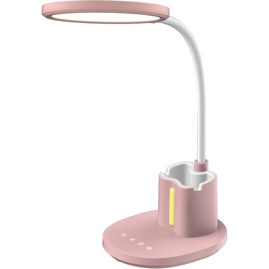 Светильник настольный светодиодный с подставкой под телефон Uniel ULM-D150 15W/3000-6500K/DIM PINK