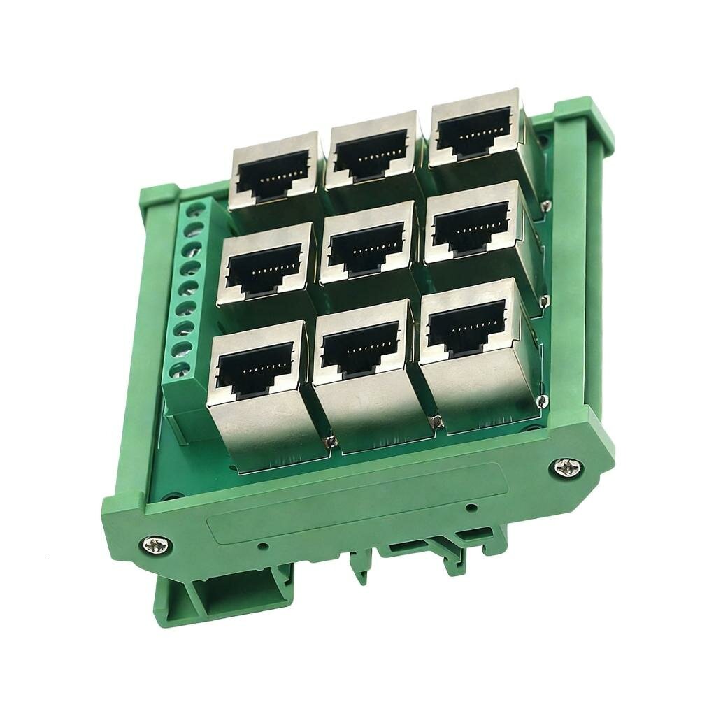 Адаптер RJ45 8P8C для крепления на DIN-рейку