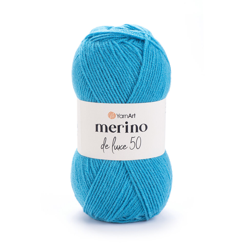 Пряжа для вязания YarnArt Merino de luxe / 50 235 бирюза 100 гр/280 м 50% шерсть, 50% акрил