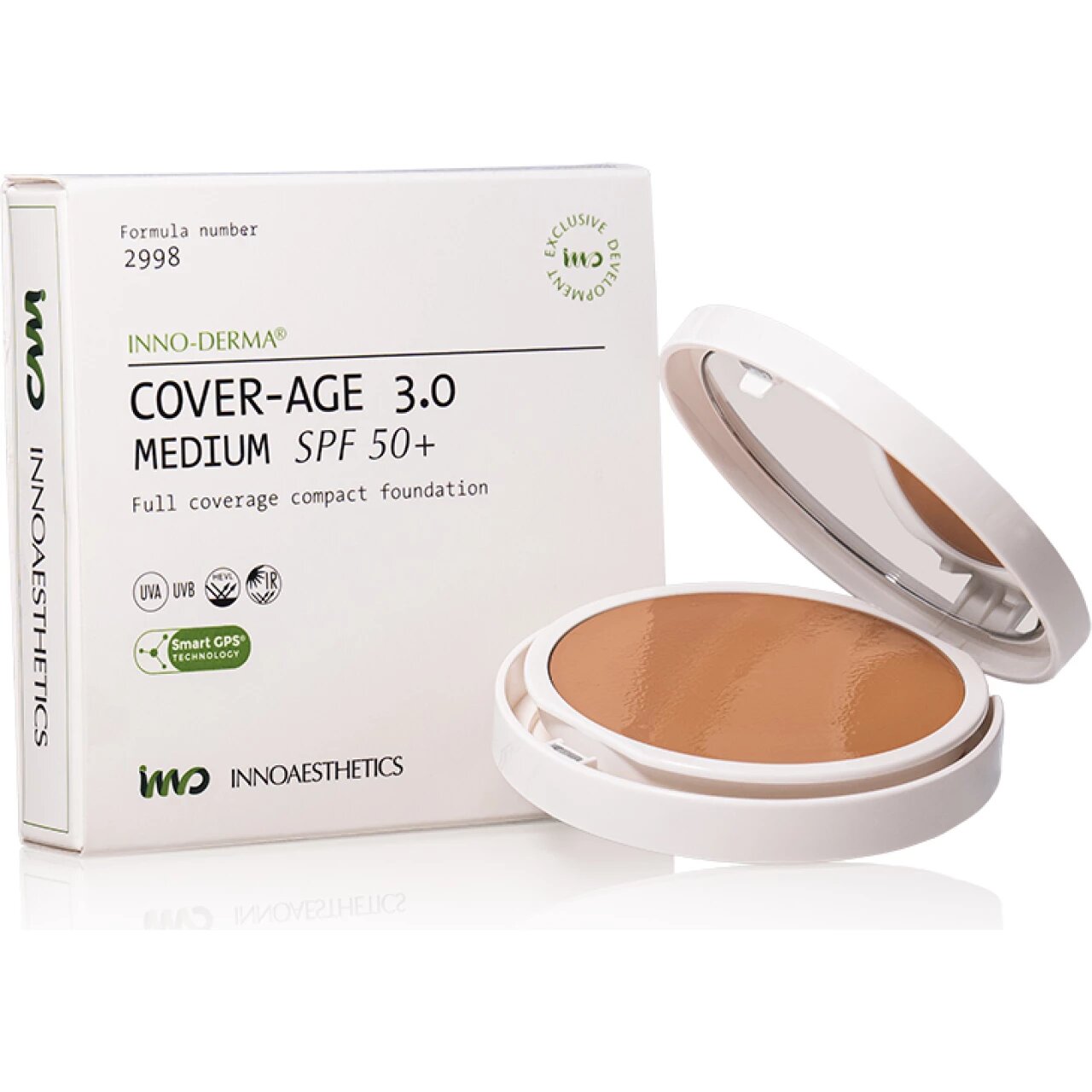 Inno-Derma Cover-Age 3.0 Light SPF50+ Крем-пудра с широким спектром действия SPF50+, тон светлый 12g