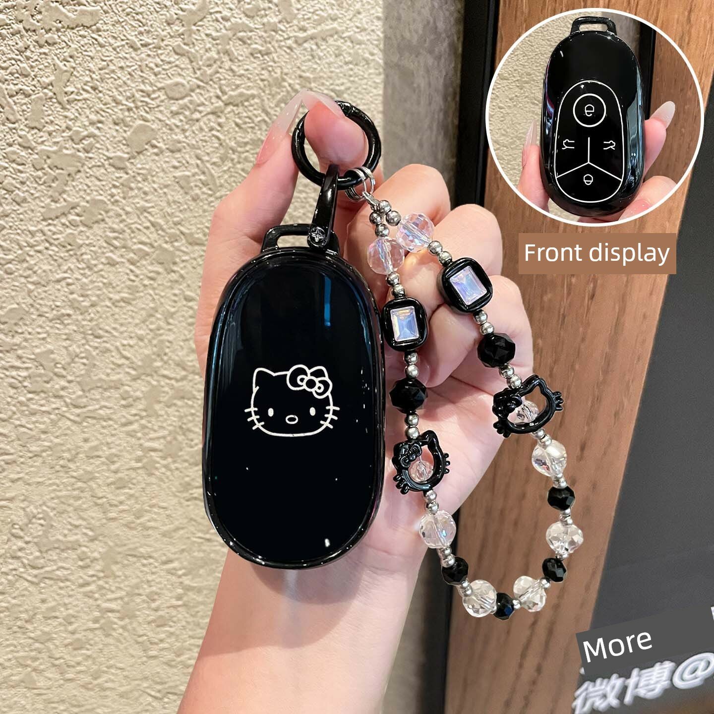Ключевой браслет для Geely Star Wish с лазерной гравировкой большой черно-белой КТ-цепи, одиночный экземпляр для