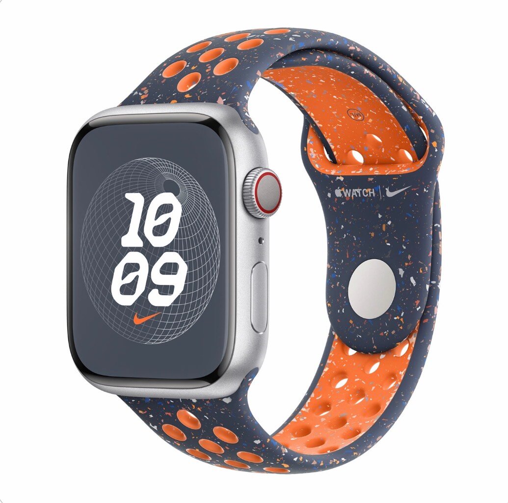 Ремешок Apple Watch 46mm S/M Blue Flame Nike Sport Band MYLA3FE/A 44/45/46/49mm (Original)