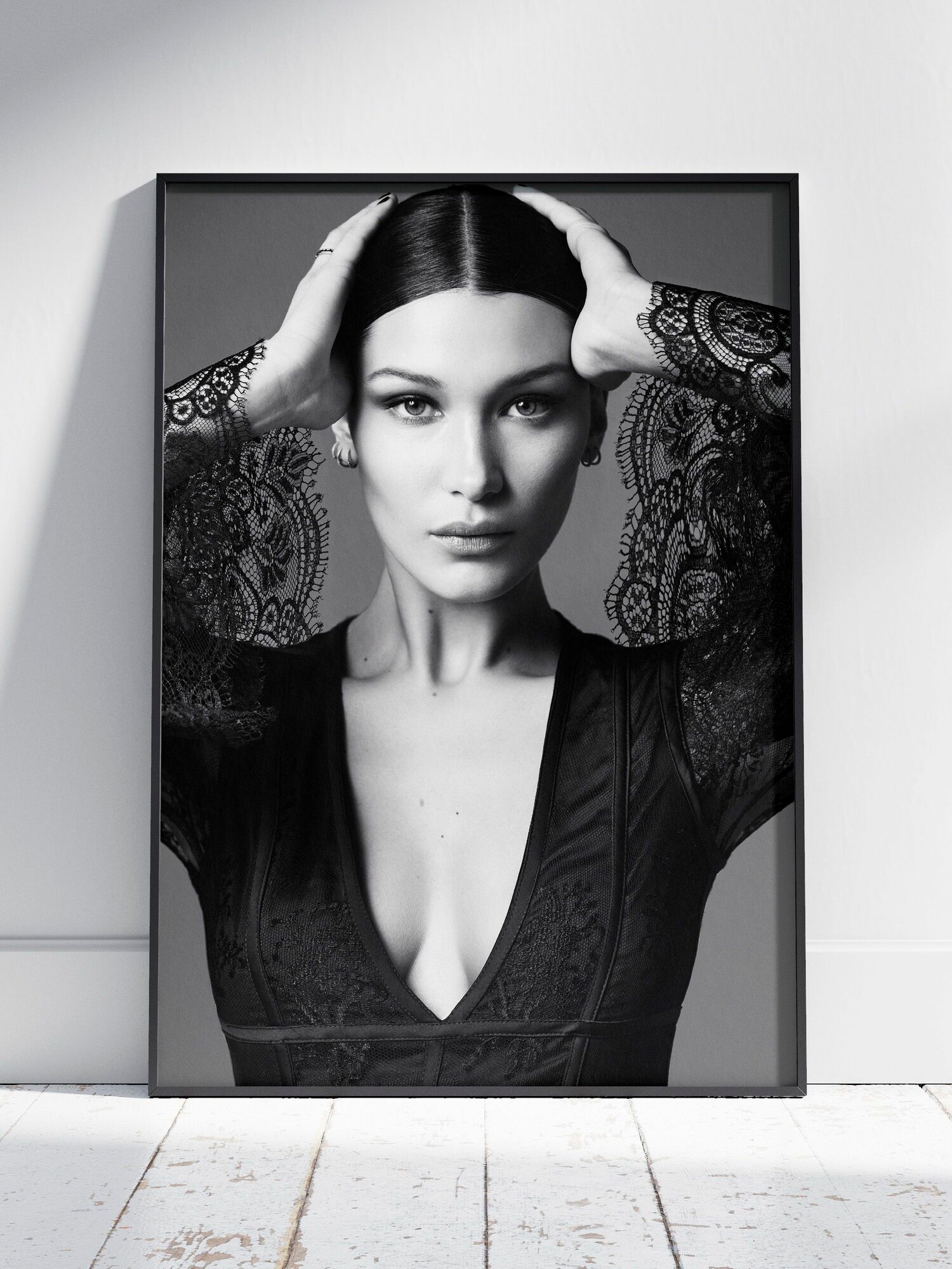 Плакат на стену для интерьера Белла Хадид (Bella Hadid 26) - Постер по модели, бренду и моде формата A4 (21x30 см)