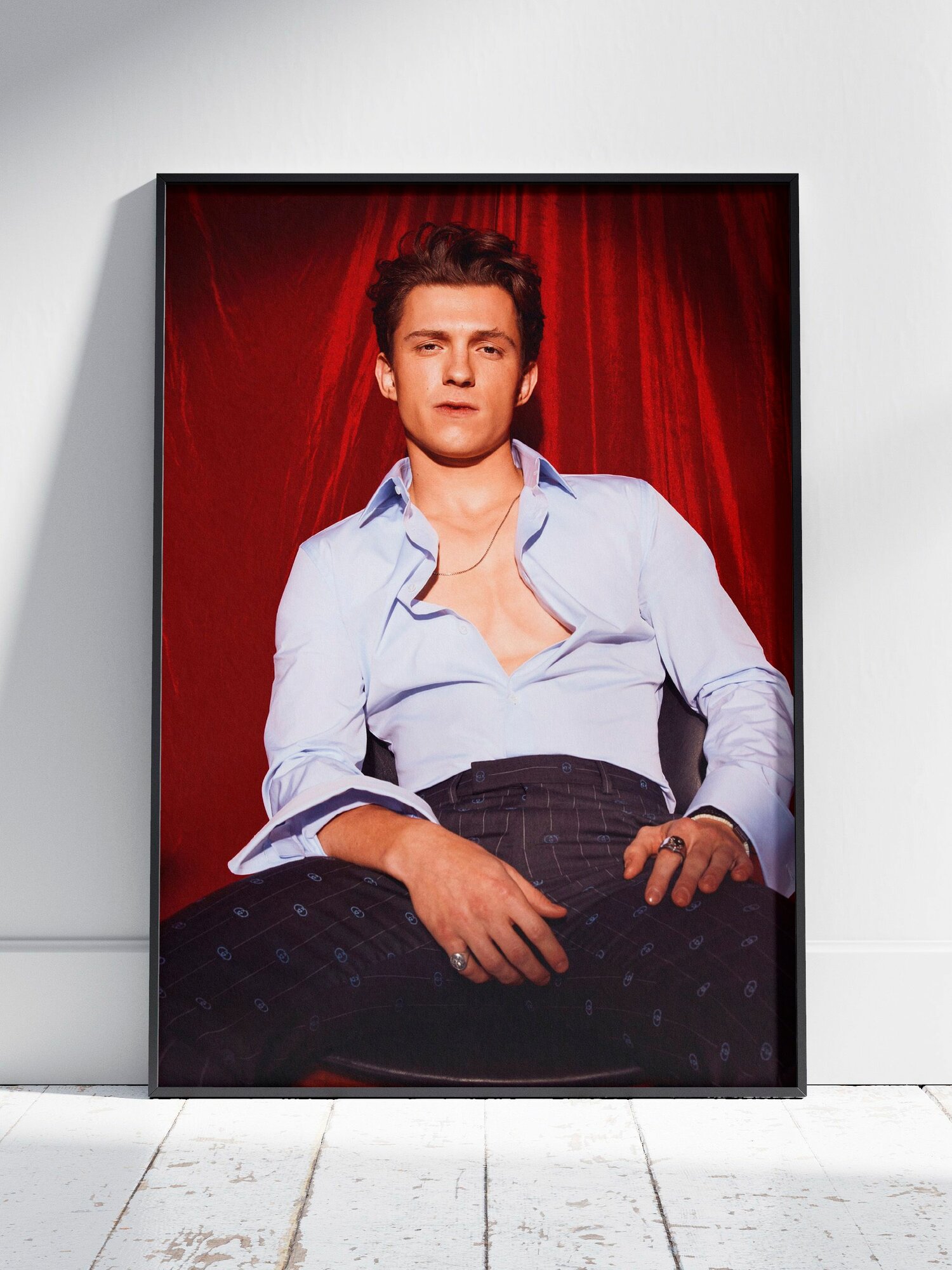 Плакат на стену для интерьера Том Холланд (Tom Holland 18) - Постер по актеру фильма, кино, сериала формата A4 (21x30 см)