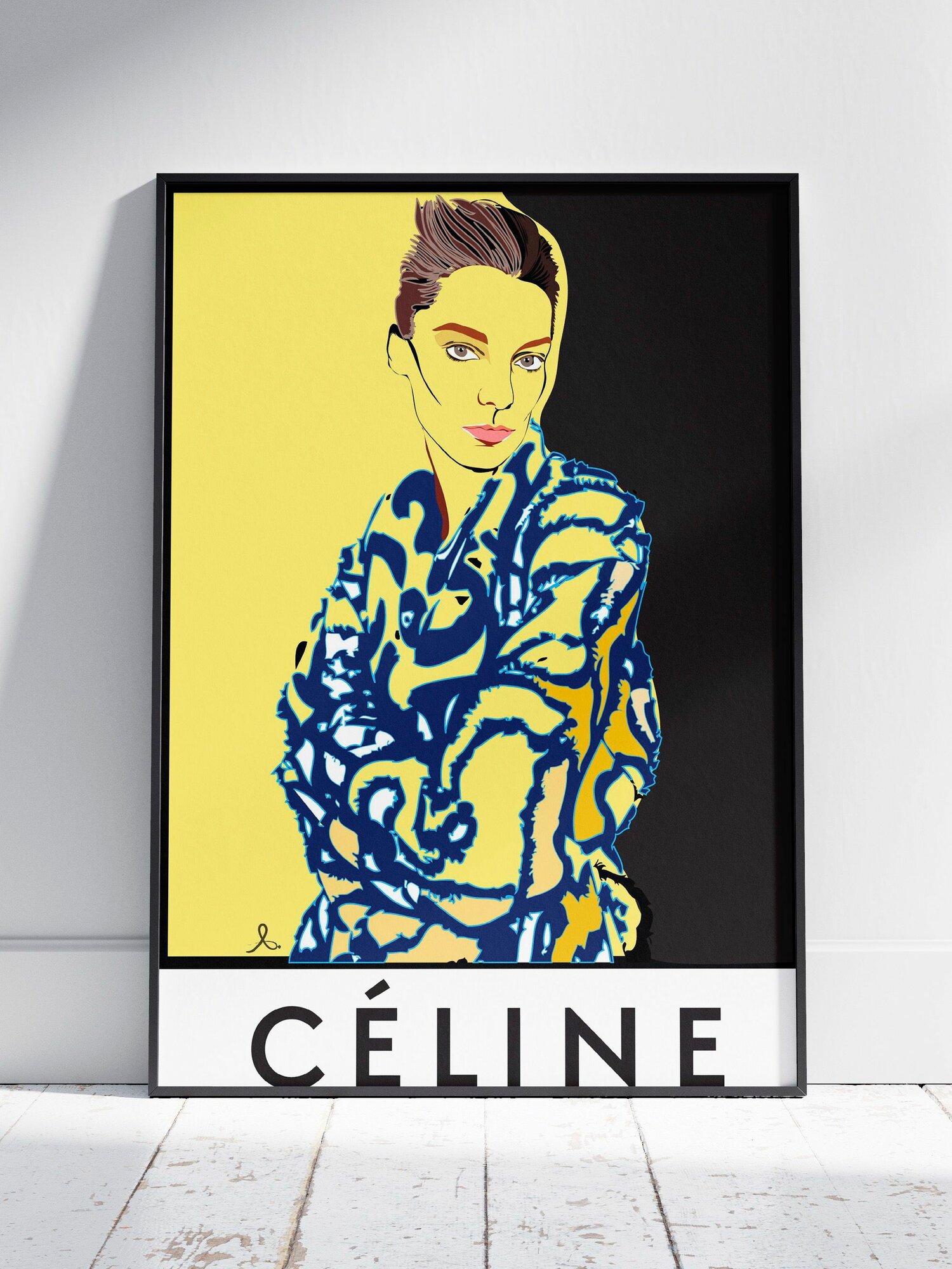 Плакат на стену для интерьера Селин (Celine 10) - Постер по модели, бренду и моде формата A4 (21x30 см)