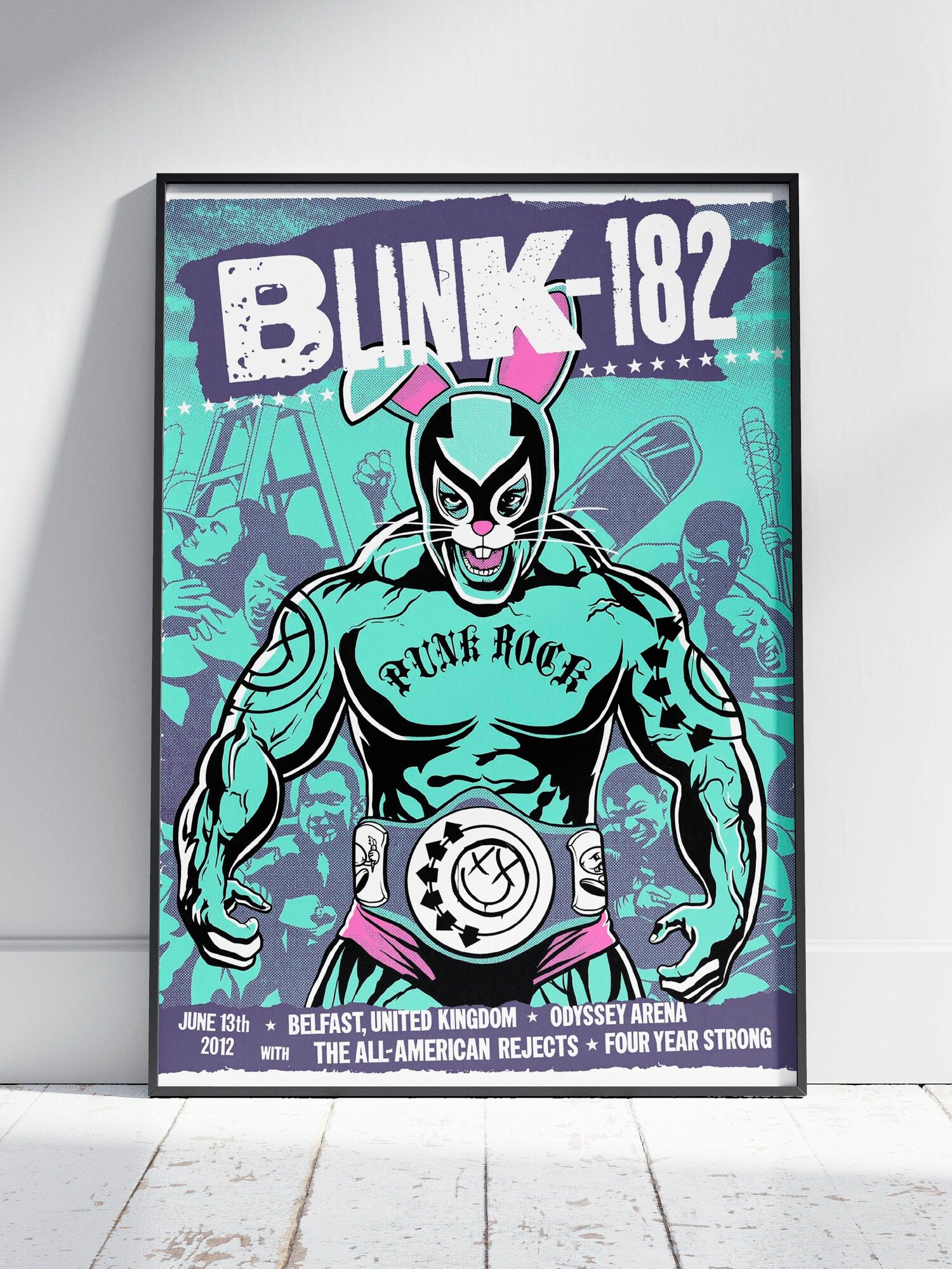 Плакат на стену для интерьера Блинк 182 (Blink 182 14) - Постер по музыке и артисту формата A4 (21x30 см)