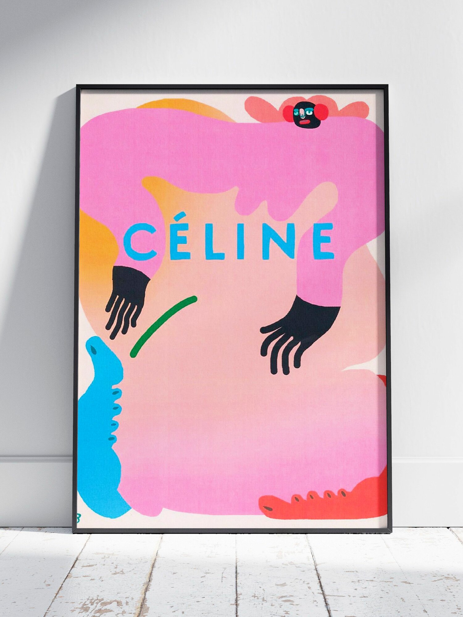 Плакат на стену для интерьера Селин (Celine 9) - Постер по модели, бренду и моде формата A4 (21x30 см)