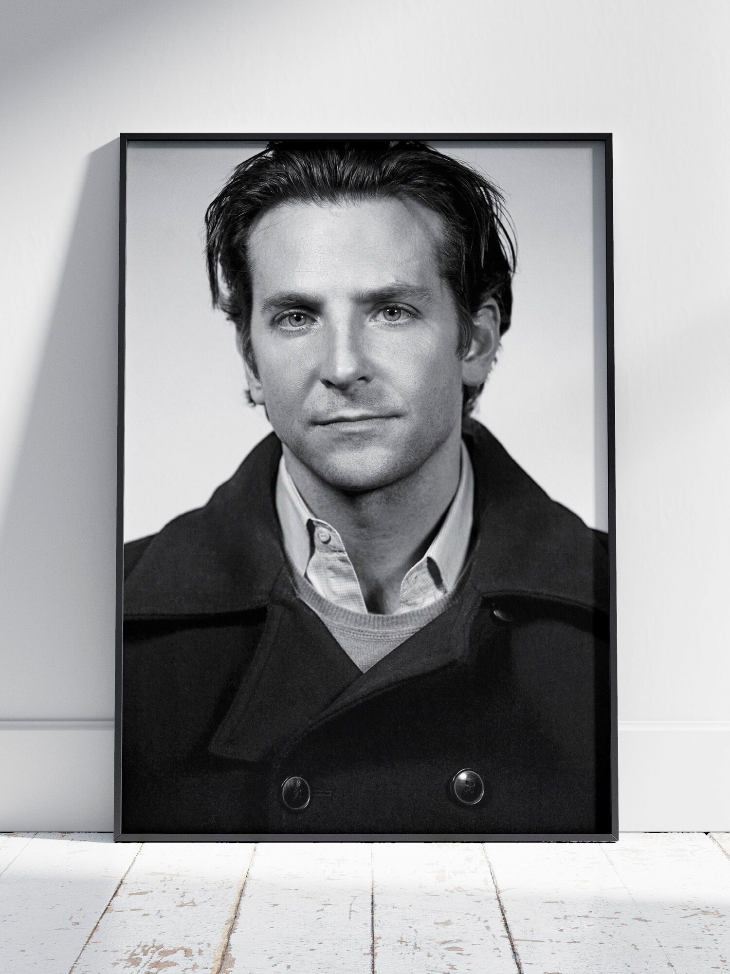 Плакат на стену для интерьера Брэдли Купер (Bradley Cooper 1) - Постер по актеру фильма, кино, сериала формата A4 (21x30 см)