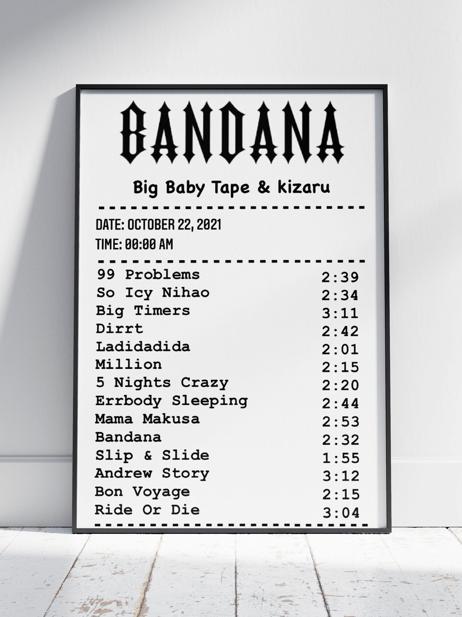 Плакат на стену для интерьера Биг Бейби Тейп (Big Baby Tape 18) - Постер по музыке и артисту формата A4 (21x30 см)