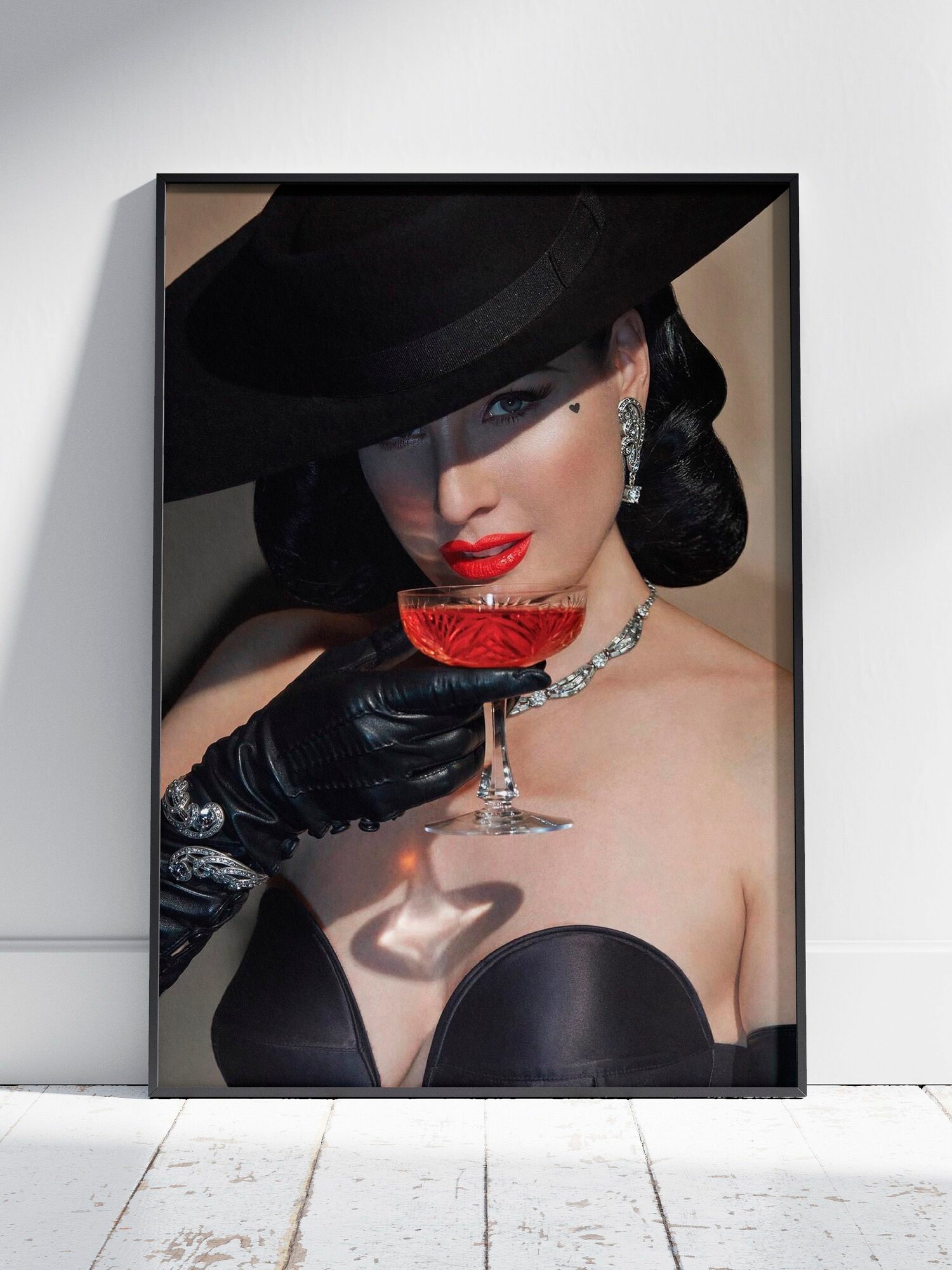 Плакат на стену для интерьера Дита фон Тиз (Dita Von Teese 8) - Постер по модели, бренду и моде формата A4 (21x30 см)