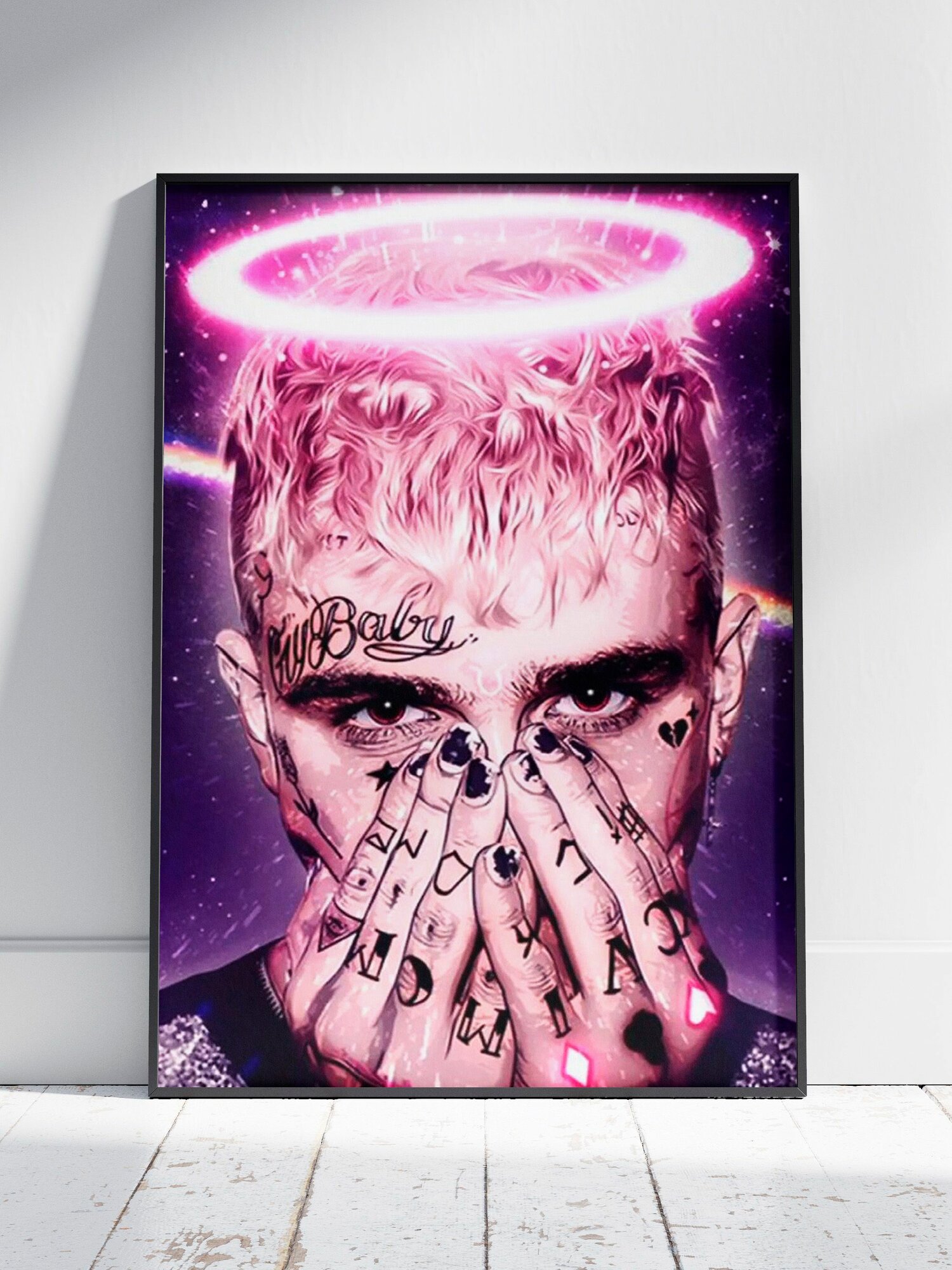 Плакат на стену для интерьера Lil Peep (Лил Пип 44) - Постер по музыке и артисту формата A4 (21x30 см)