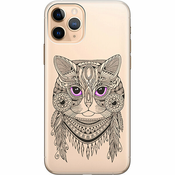 Силиконовый чехол на Apple iPhone 11 Pro / Эпл Айфон 11 Про с рисунком "Grand Cat"