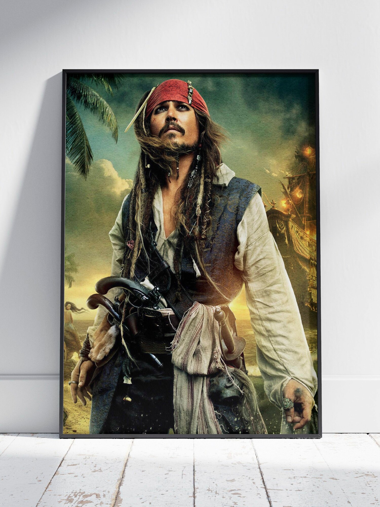 Плакат на стену для интерьера Джонни Депп (Johnny Depp 36) - Постер по актеру фильма, кино, сериала формата A4 (21x30 см)