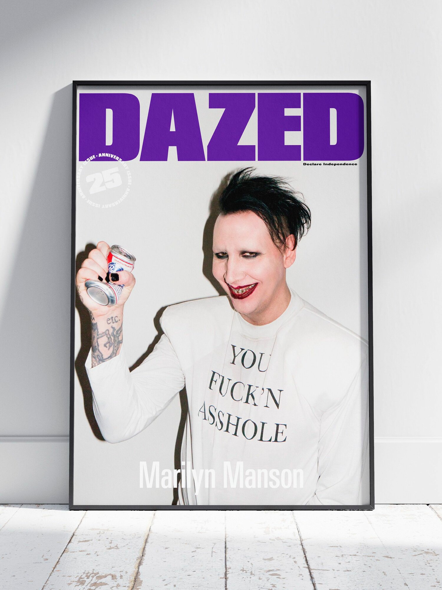 Плакат на стену для интерьера Мэрилин Мэнсон (Marilyn Manson 31) - Постер по музыке и артисту формата A4 (21x30 см)