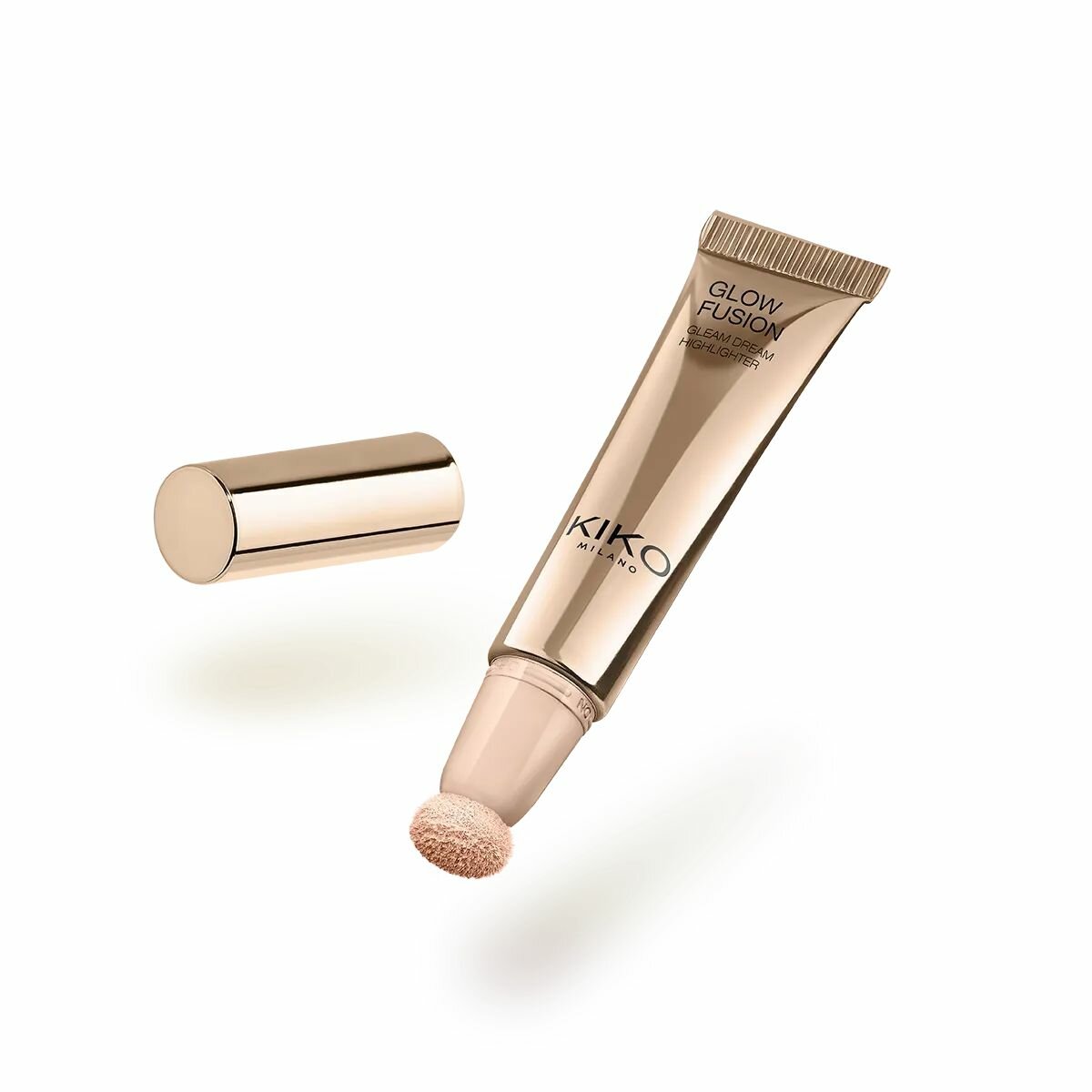 KIKO MILANO Жидкий хайлайтер для лица с аппликатором-спонжем Glow fusion gleam dream highlighter 14 мл оттенок 01 Sunkissed Rose
