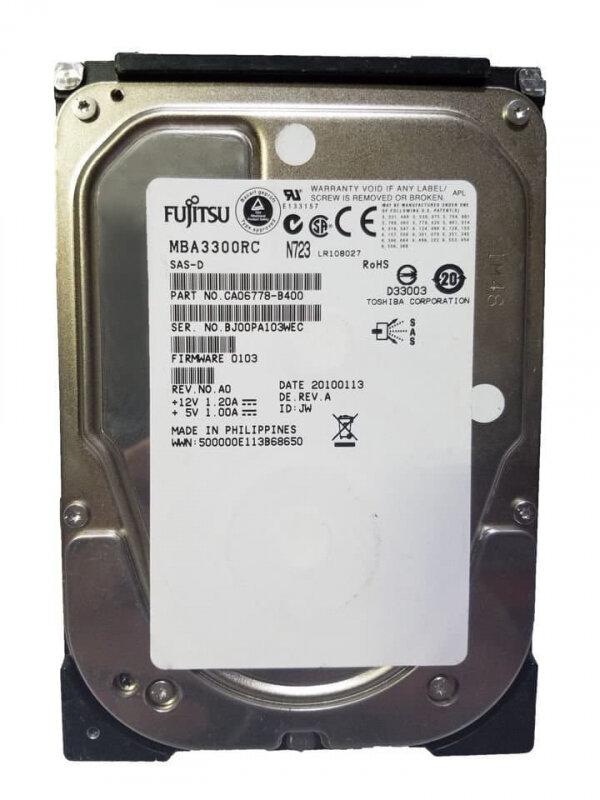 Жесткий диск Fujitsu CA06778-B400 300Gb SAS 3,5" HDD