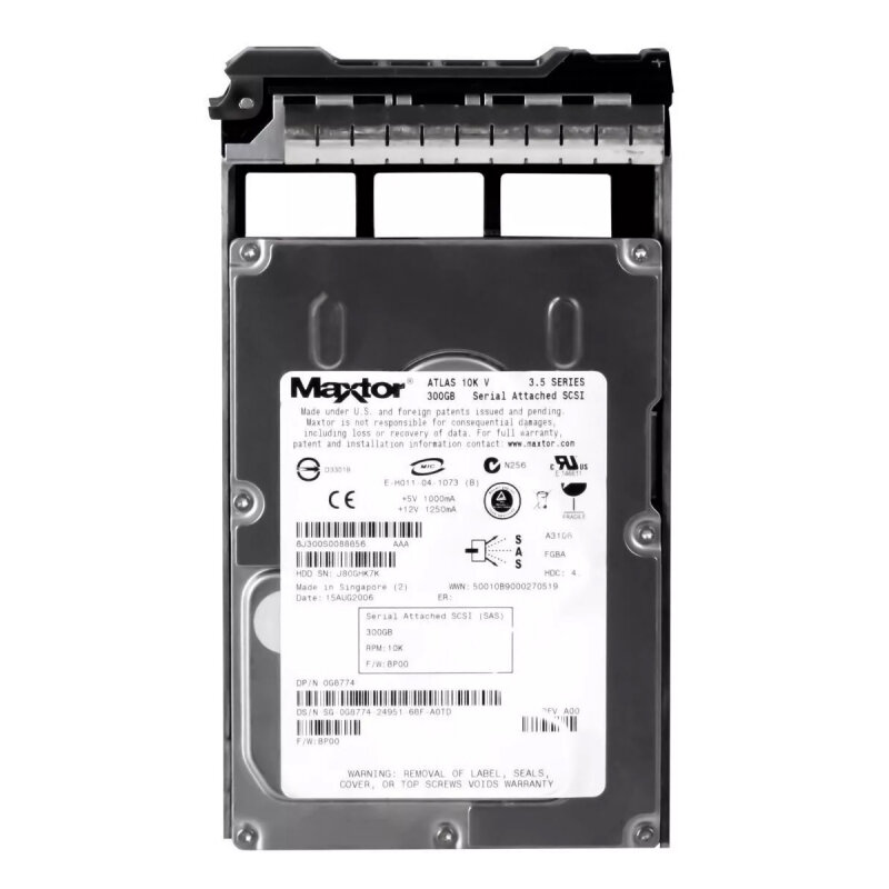 Жесткий диск Dell 0G8774 300Gb SAS 3,5" HDD