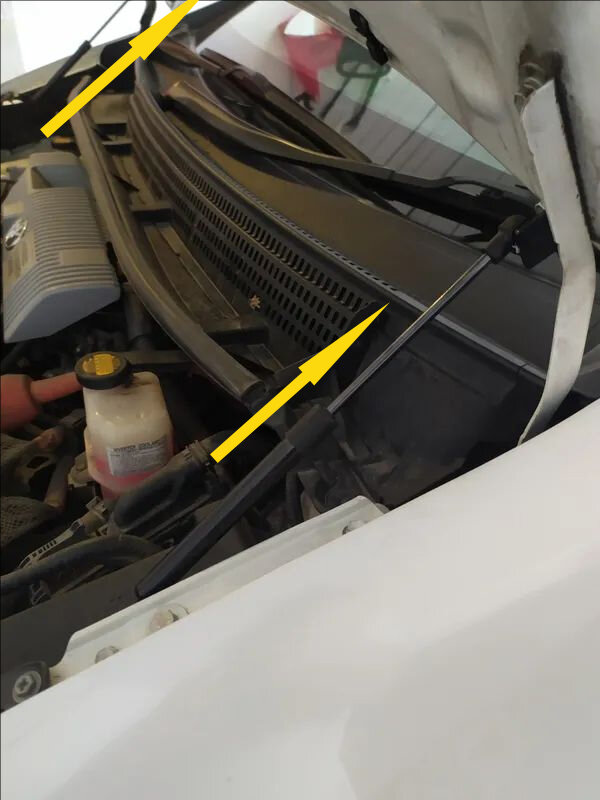 Газовые упоры капота для Toyota Prius V ZVW40/41 2011-2021 "Амортизаторы" Тойота Приус 2 шт Автозапчасти