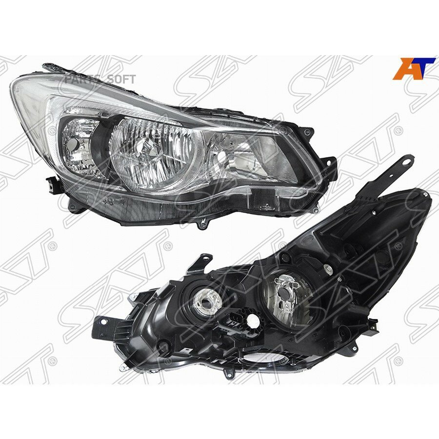 Фара Subaru Impreza 11-16 / XV 11-17 (Справа/ Ксенон/Галоген/ С электрокорректором) от официального дистрибьютора, SAT, артикул ST130030