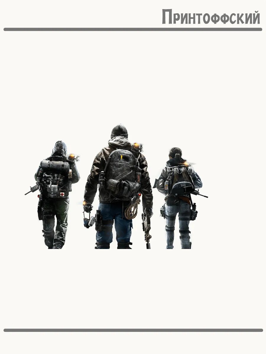 Термонаклейка для одежды и аксессуаров DTF-печать tom clancy the division пк