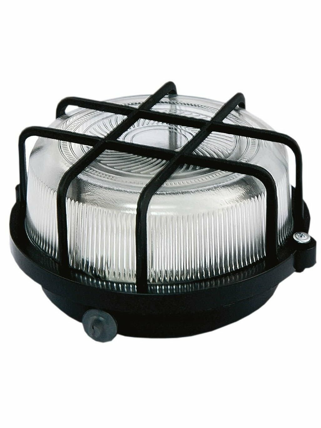 Светильник настенно-потолочный TDM Electric НПП 03-100-005.04 У3, 60 Вт, E27, IP54, черный, с защитной сеткой, 21.2 см