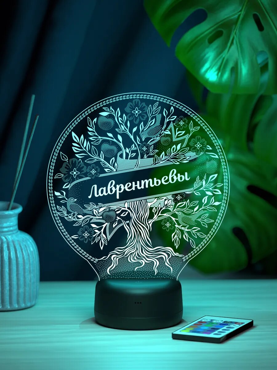Ночник «Лаврентьевы - фамильное древо»