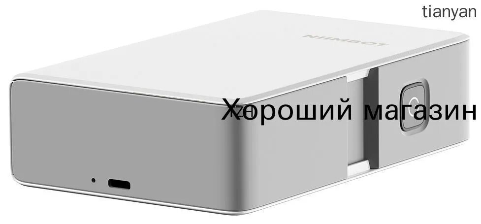 Принтер для наклеек/этикеток NIIMBOT N1 White, портативный термотрансферный — фото 1