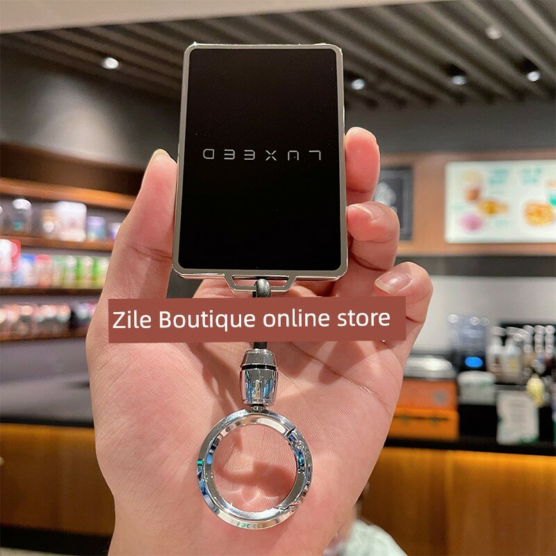 Чехол-карта для ключей HiCar S7/R7 2024, с NFC-технологией, черный классический с премиум-круглой пряжкой - прочная