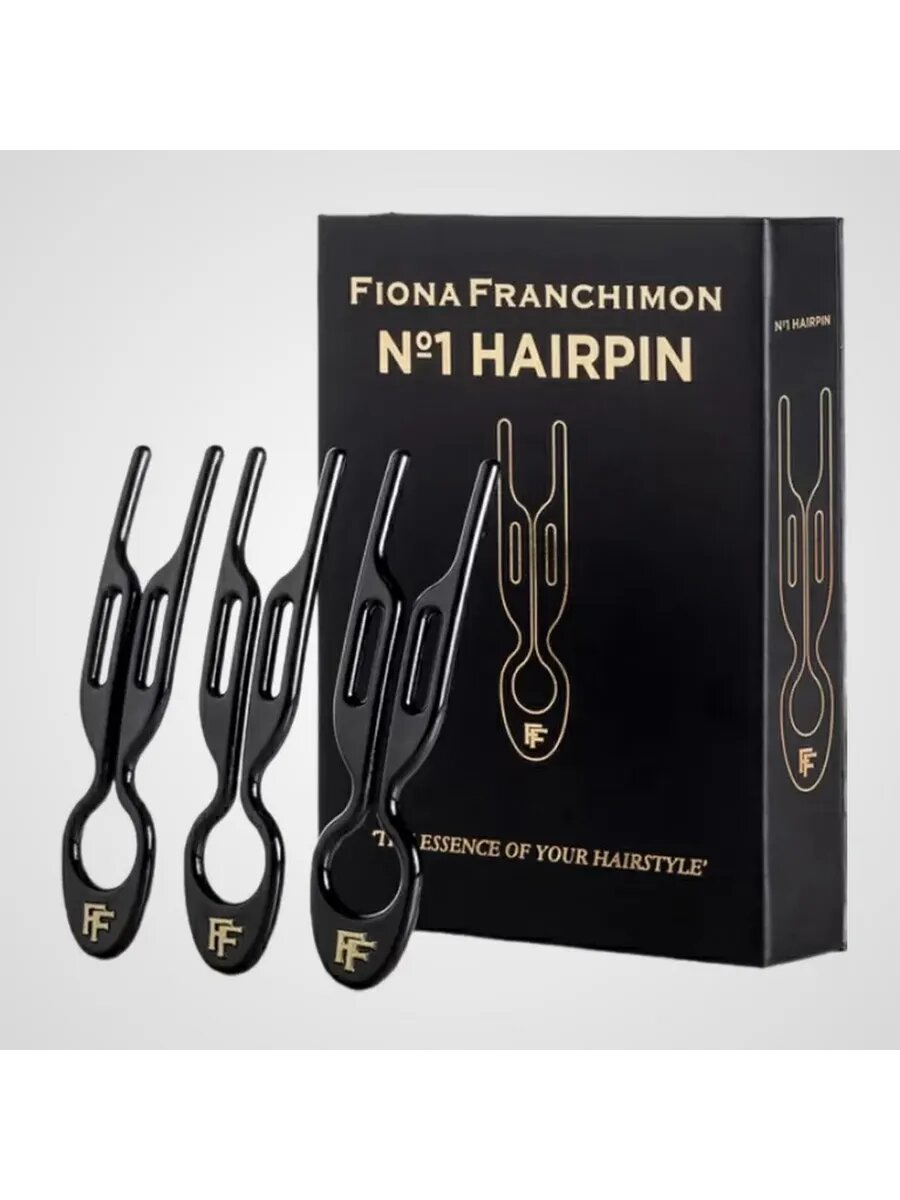 FIONA FRANCHIMON Hairpin No1 Black Шпилька 3 шт