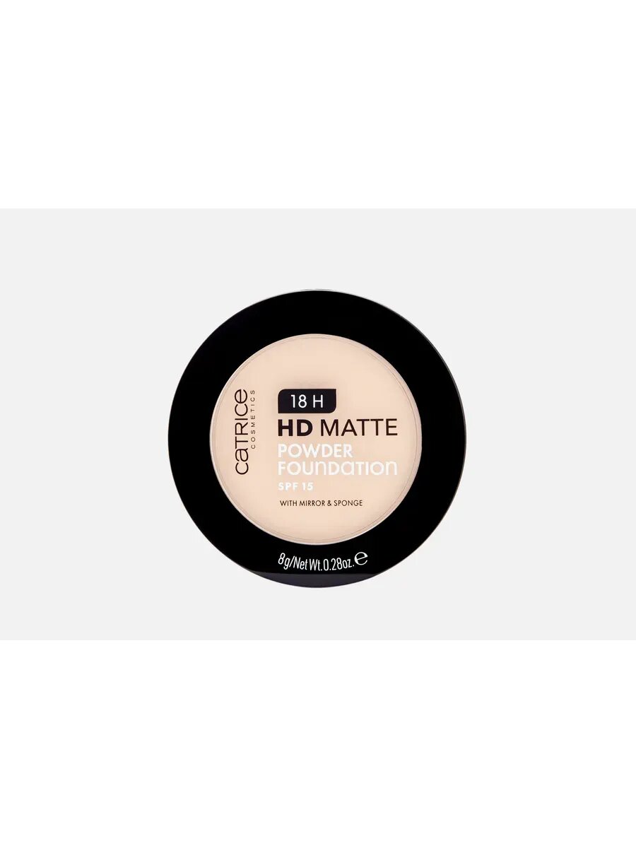 Пудровая тональная основа CATRICE 18H HD Matte 8 г 010W