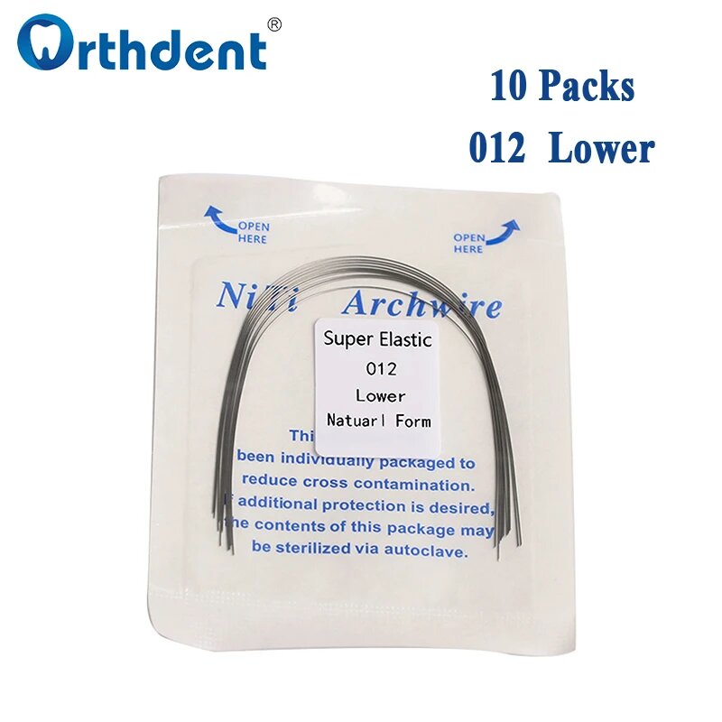 Niti Archwire Orthdent 012 Lower, 10 упаковок