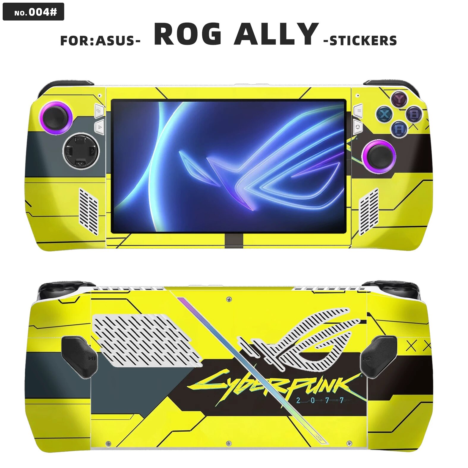 Защитная наклейка ROG Ally для игровой консоли полное покрытие устойчива к царапинам тонкий слой легкое нанесение