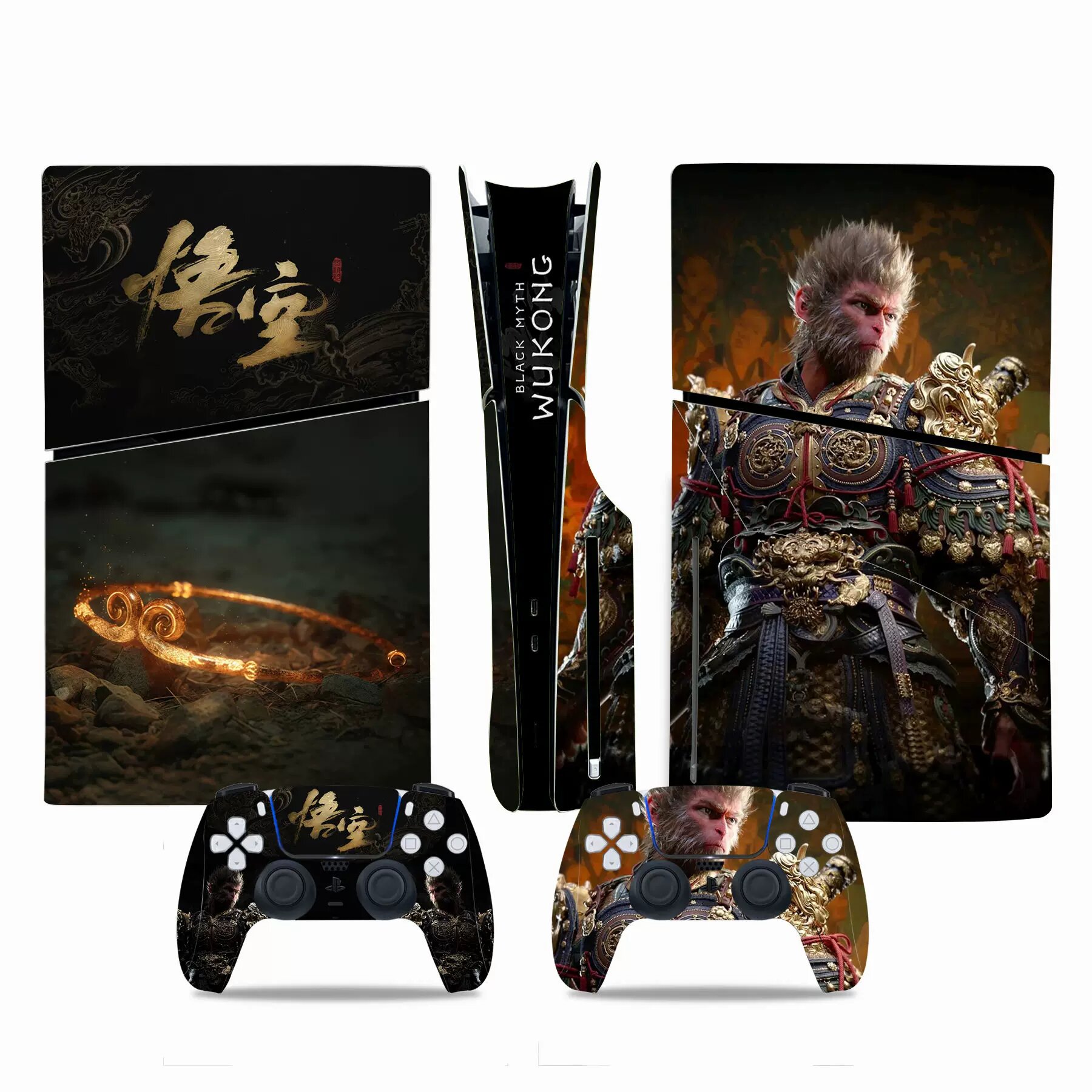 Наклейка Black Myth Wukong для PlayStation 5 Slim Light Weight Disc Drive Model