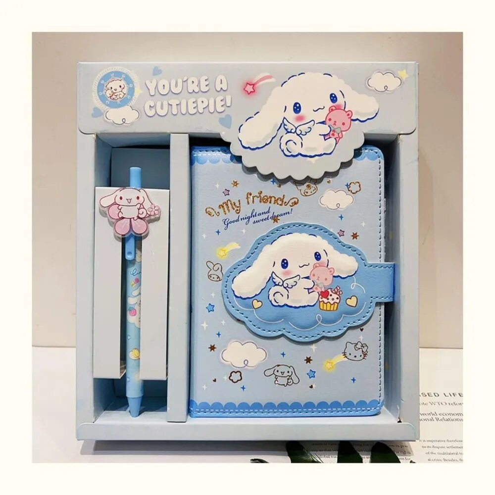 Магнитный блокнот детский Sanrio Комплект дневника Melody Kuromi Канцелярий для школьников подарочный