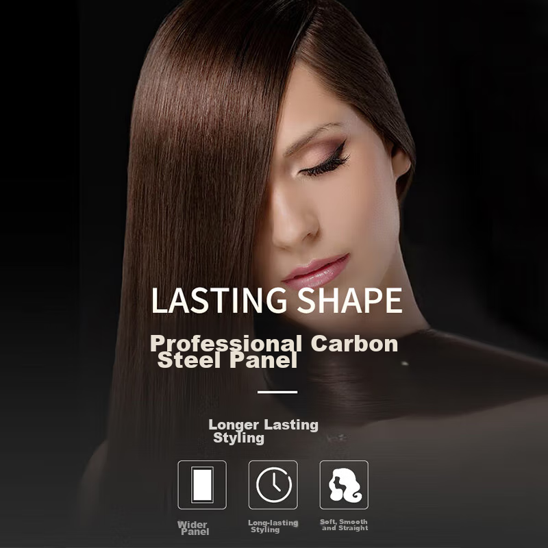CONFU Curling Iron, Hair Straightener, Wide Straight And Curl Dual-Use, Professional Hair Straightener for Men And Women, Hair Salon Perm Straightener, Hair Styling Iron, KF-505