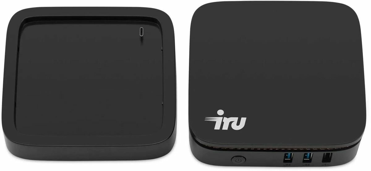 Неттоп iRU 110JLCN Intel Celeron N5105, DDR4 8ГБ, 256ГБ SSD, Intel UHD Graphics, без операционной системы, черный 1975163