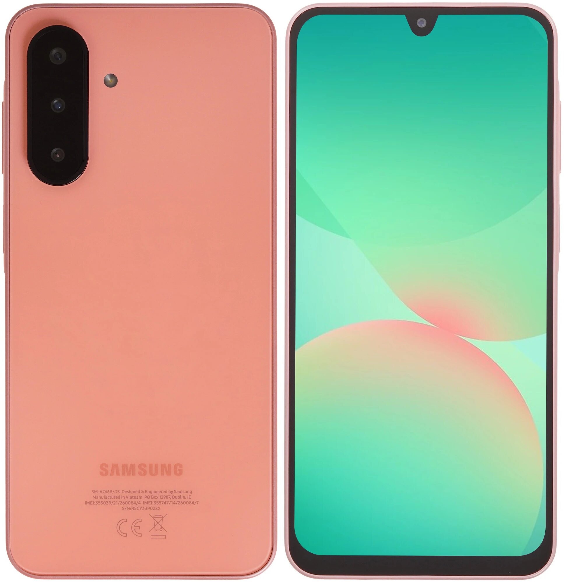 Смартфон Samsung Galaxy A26 5G 6/128Gb Dual: nanoSIM Peach Pink (Розовый персик)