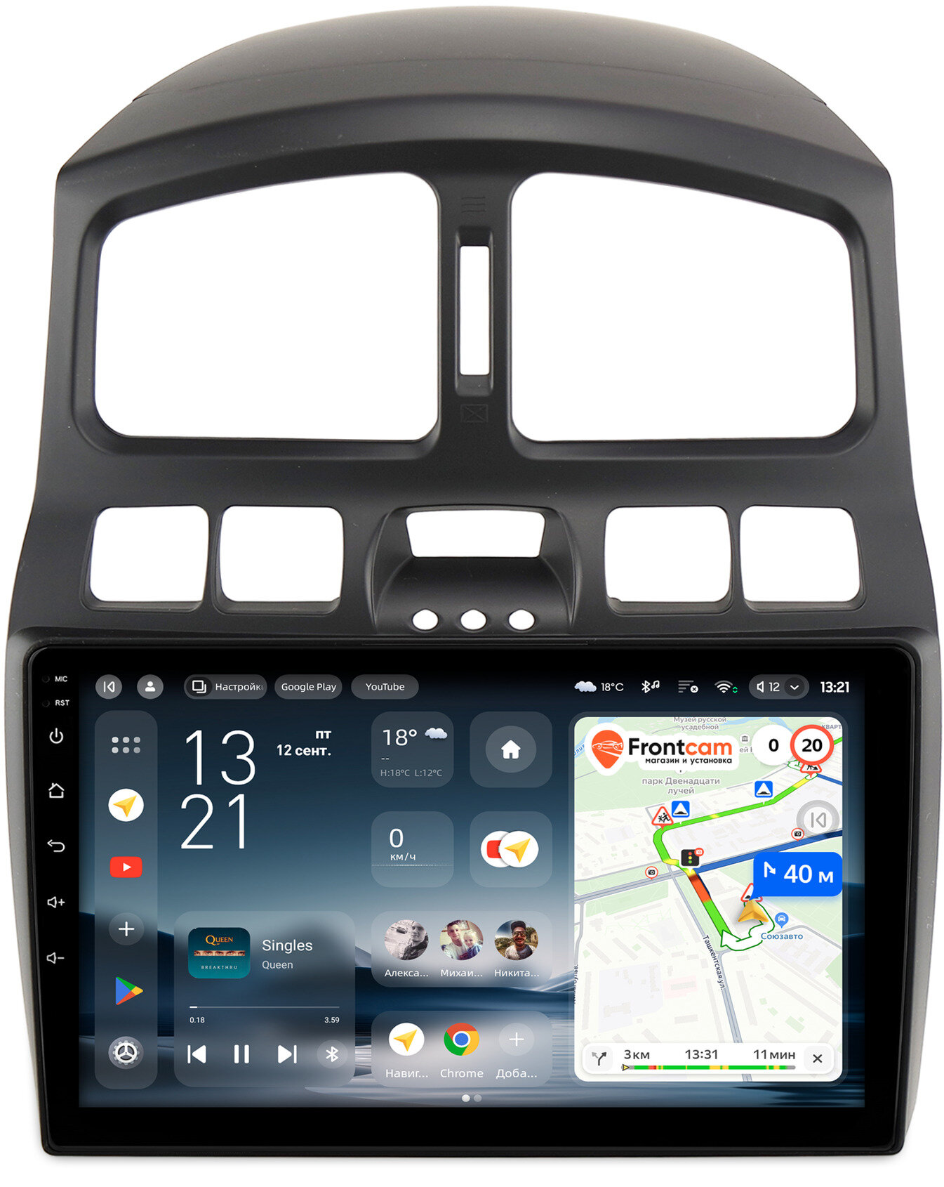 Штатная магнитола Hyundai Santa Fe 2000-2006, Santa Fe (Classic) 2007-2013 Teyes CC4L 4/64 9" RM-9-223 Android 14 (4G-SIM, IPS, AI)