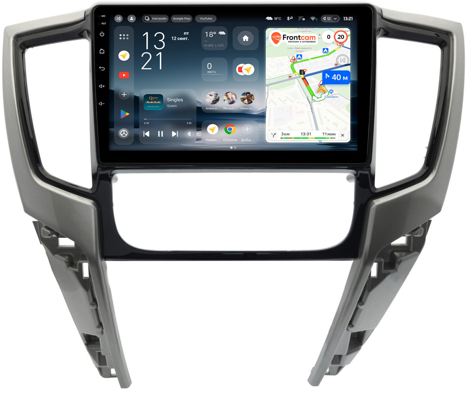 Штатная магнитола Teyes CC4L 4/64 9" RM-9-2248 Mitsubishi L200 5 2018-2024 Android 14 (4G-SIM, IPS, AI)