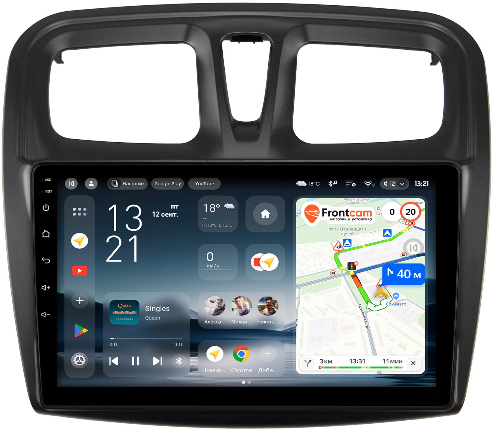 Штатная магнитола Renault Logan 2, Sandero 2 (Stepway) 2012-2022 Teyes CC4L 6/64 10" RM-1090 Android 14 with DTS® Audio (4G-SIM, DSP QLed, AI)