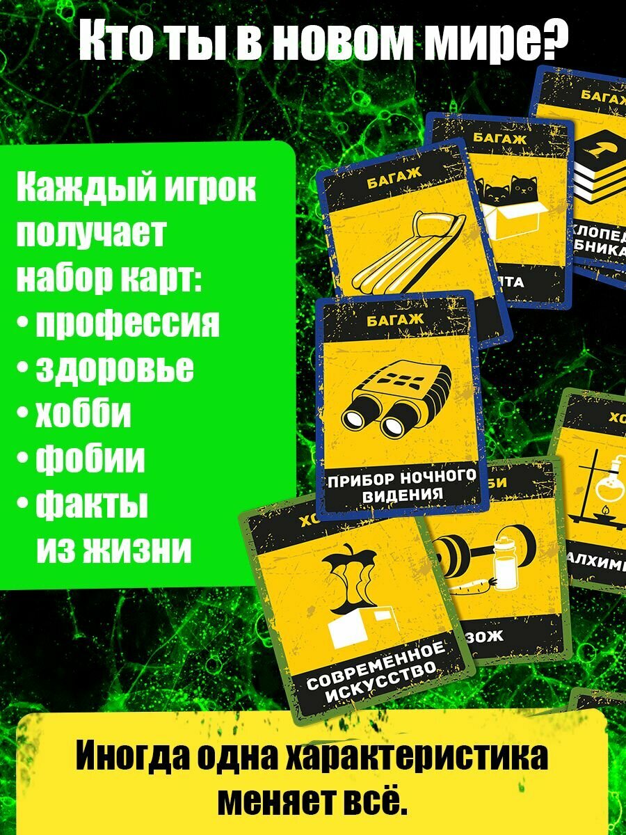 Настольная игра «Бункер» 3.3, базовая версия, 12+, для 2–16 игроков, с доступом к приложению